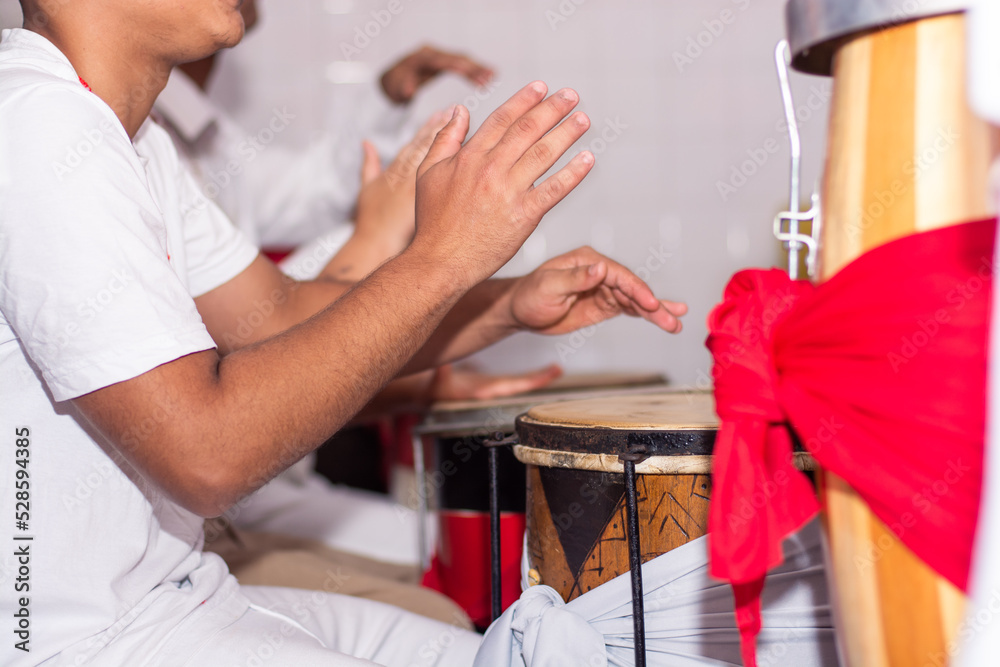 atabaque instrument of Brazilian religion of African descent Candomblé ...