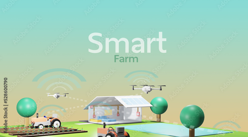 Smart Farm, a modern agricultural technology system that uses computers ...