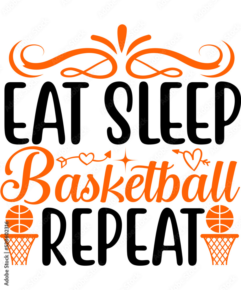Eat sleep basketball repeat SVG, basketball, basketball SVG, basketball ...