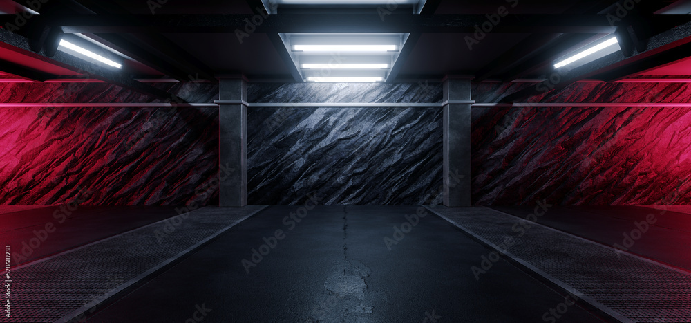 Underground Fallout Shelter Bunker Hangar Car Garage Showroom Studio ...