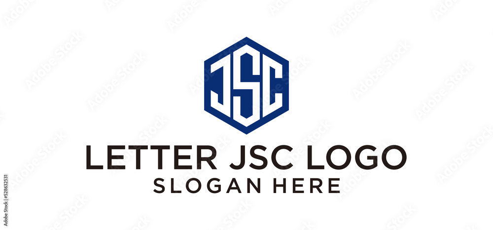 LETTER JSC LOGO Stock Vector | Adobe Stock