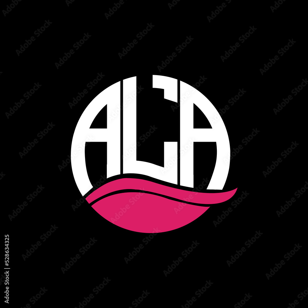 ALA logo monogram isolated on circle element design template, ALA ...