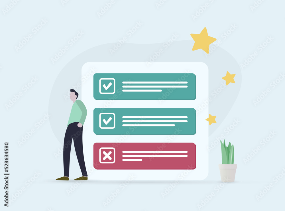 Plus or minus feedback survey as quality check with online survey form ...