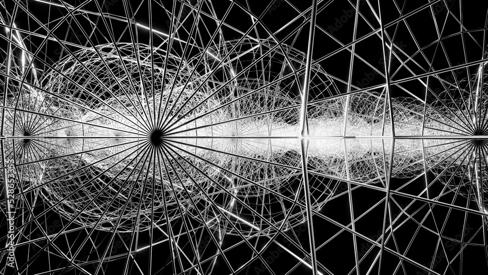 abstract background wireframe design black and white color wire sphere ...