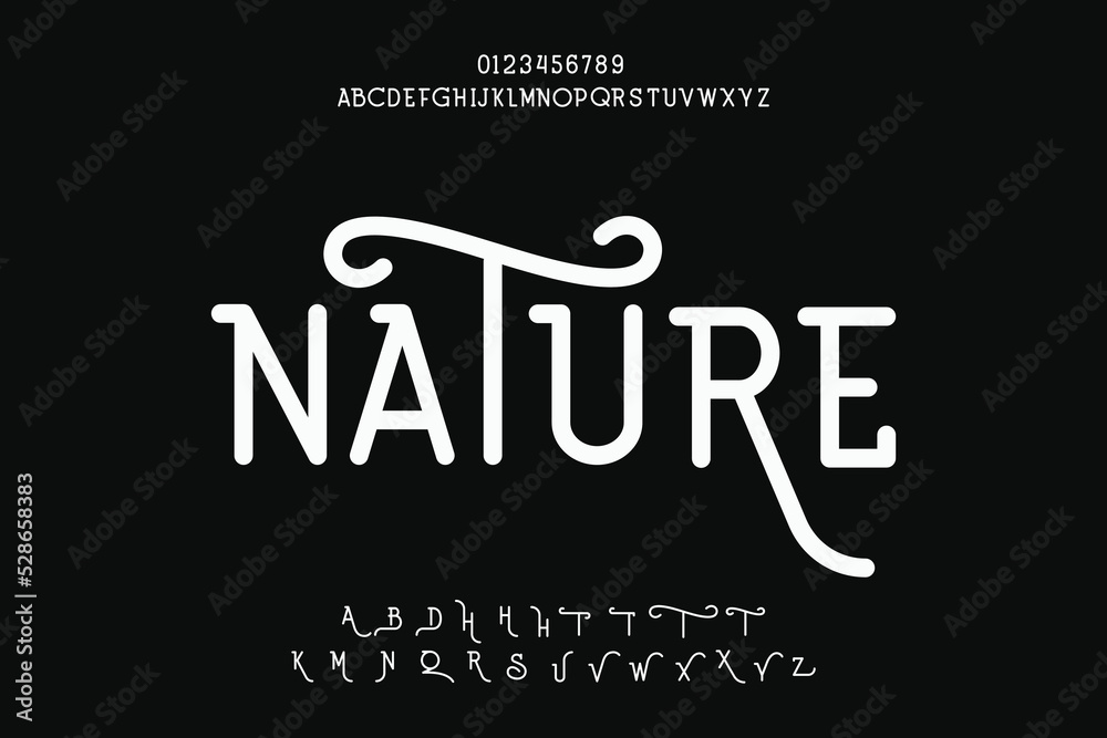 Vector alphabet font design, suitable for banner, headline and creative ...