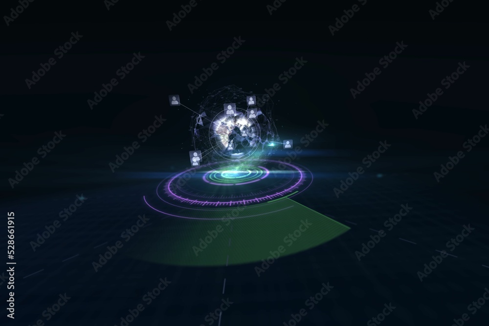 Digital interface of volume dial interface Stock Illustration | Adobe Stock