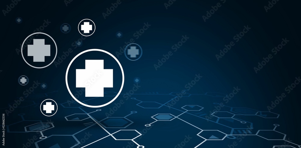 Digital background with emergency sign Stock Photo | Adobe Stock