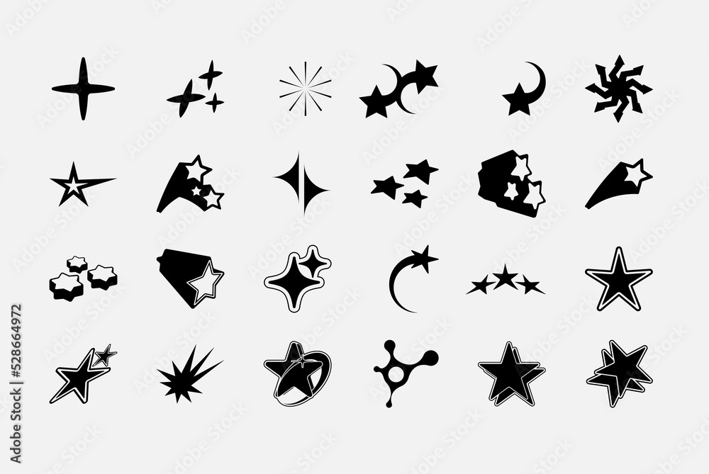 Vector Graphic Assets Set. Bold modern Shapes. Stock Vector | Adobe Stock