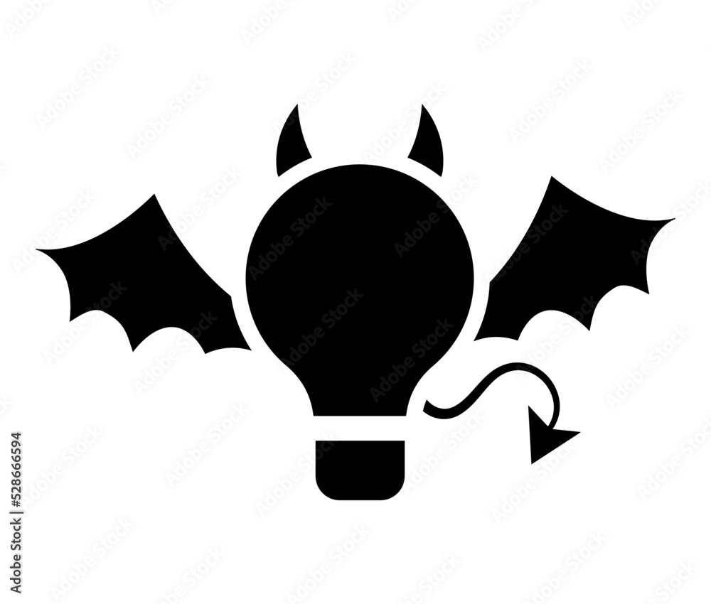 Simple Devil Clipart Black