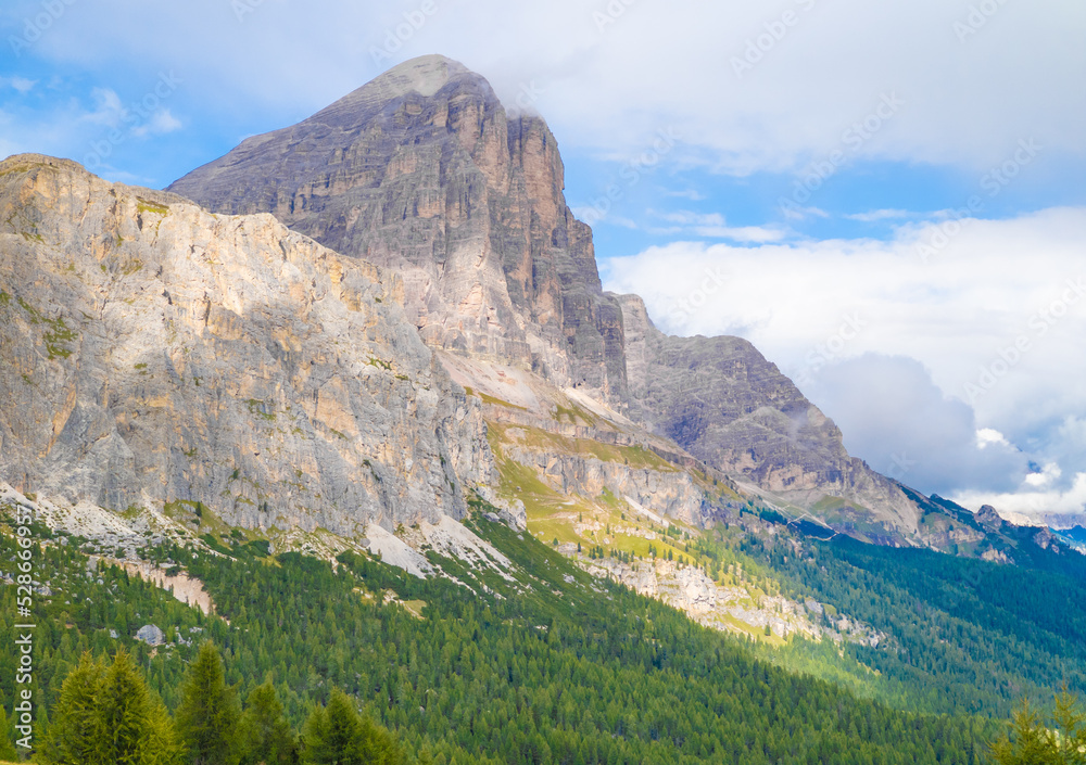 Dolomiti (Italy) - A view of Dolomites mountain range, UNESCO world ...