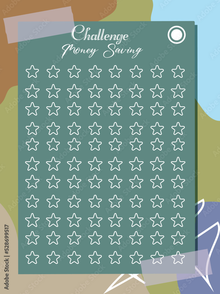 Money Recording Table Paper Background Design, Money Saving Note ...