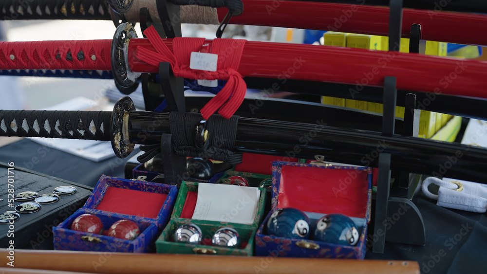 Japanese combat weapons and equipment Stock Photo | Adobe Stock