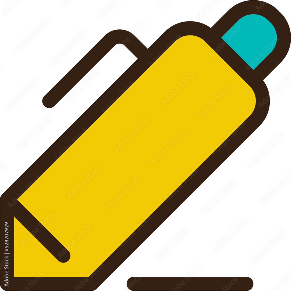 Note-taking RGB color ui icon. Classroom activity for student. Simple filled line element. GUI ...