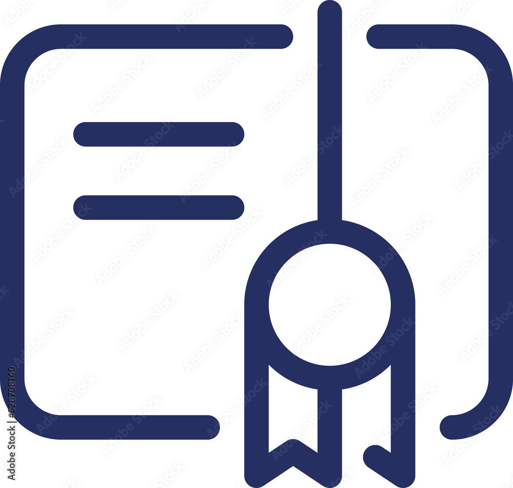 Certificate linear ui icon. Appreciation letter. Outstanding student ...