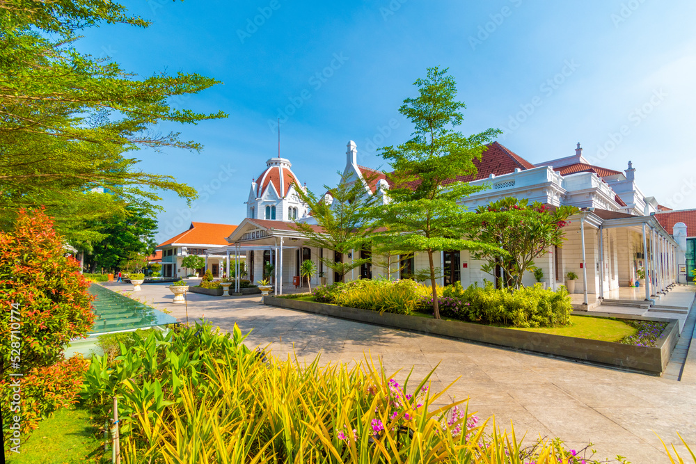 Surabaya Square (Alun-Alun) and Balai Pemuda Building (Youth Hall) are ...