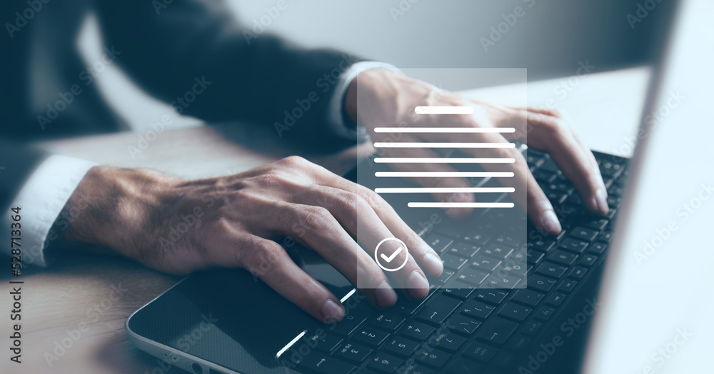 uploading and sending a file Stock Photo | Adobe Stock