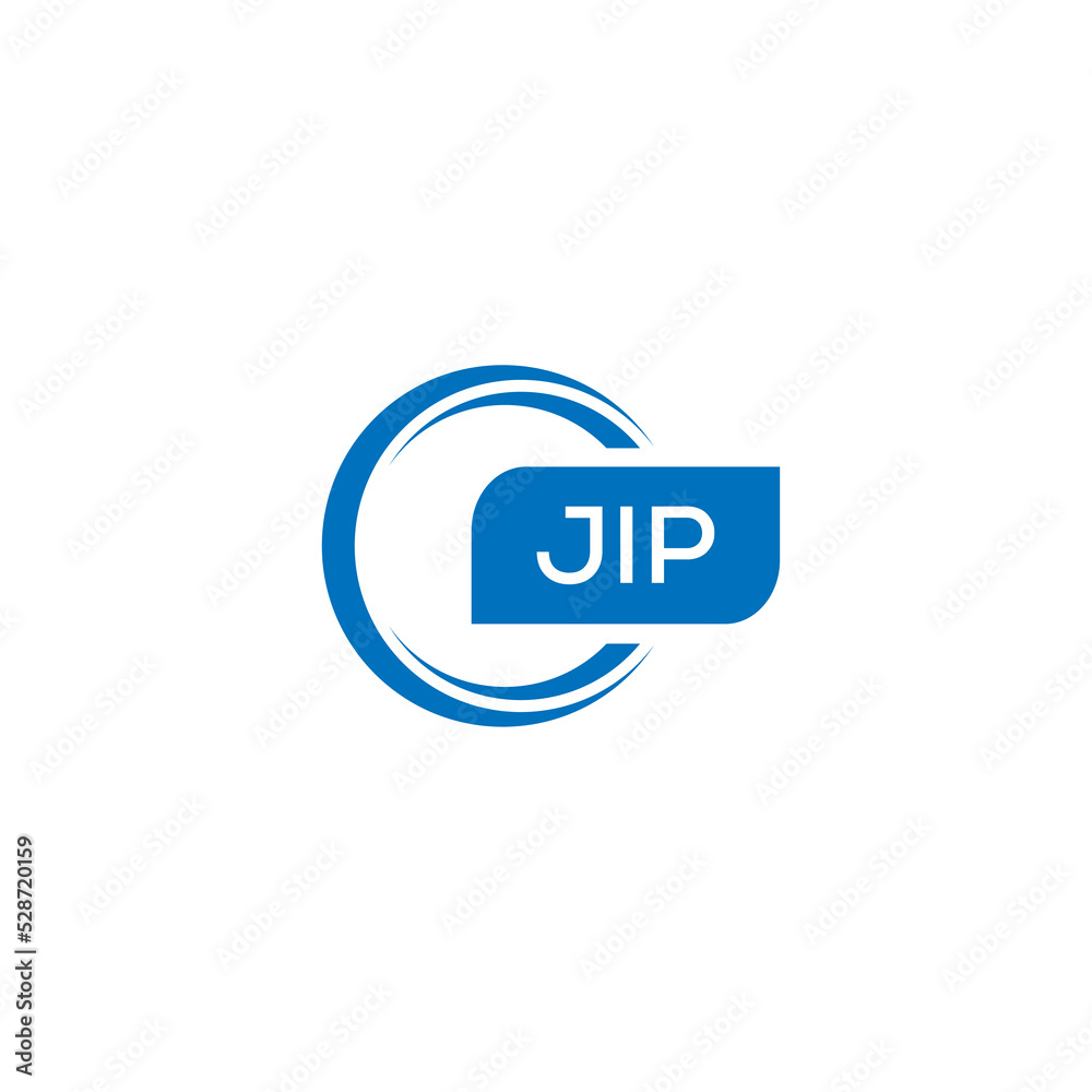 JIP letter design for logo and icon.JIP typography for technology ...
