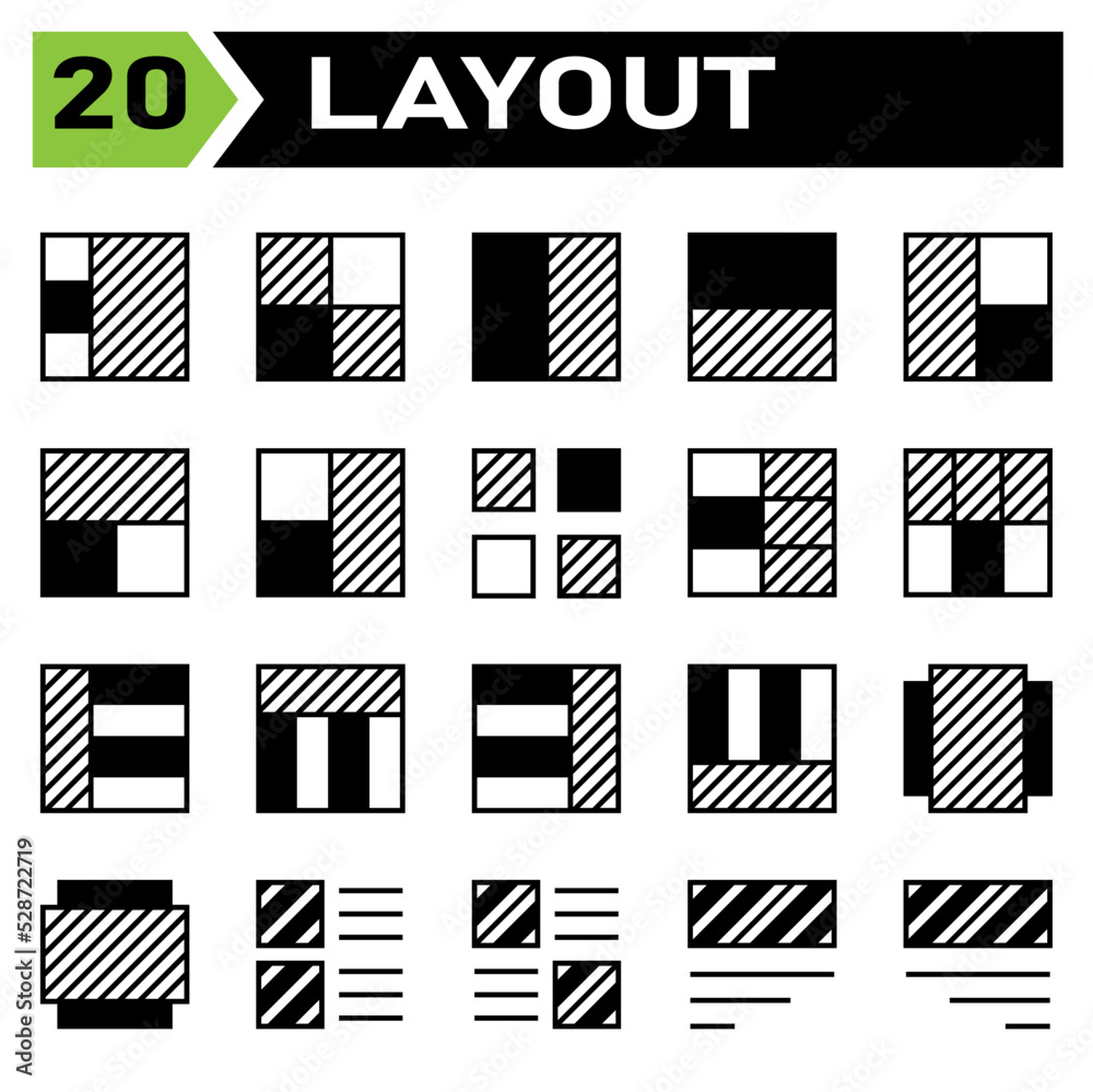 Layout icon set include layout, grid, dashboard, interface, user ... Layout icon set include layout, grid, dashboard, interface, user ...