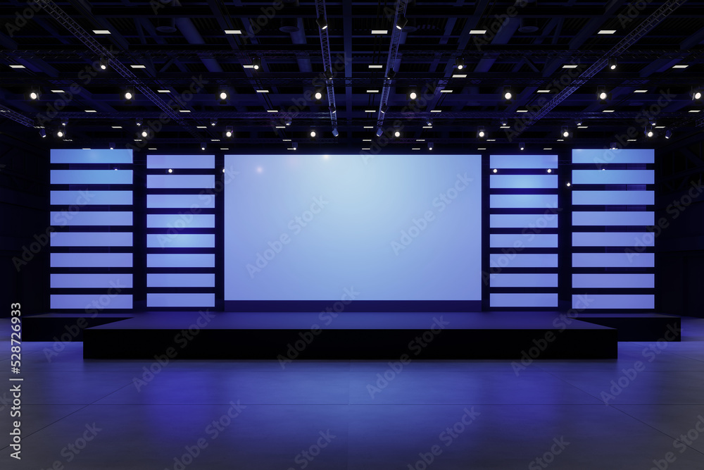 Empty stage Design for mockup and Corporate identity,Display.Platform ...