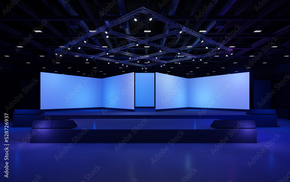 Empty stage Design for mockup and Corporate identity,Display.Platform ...