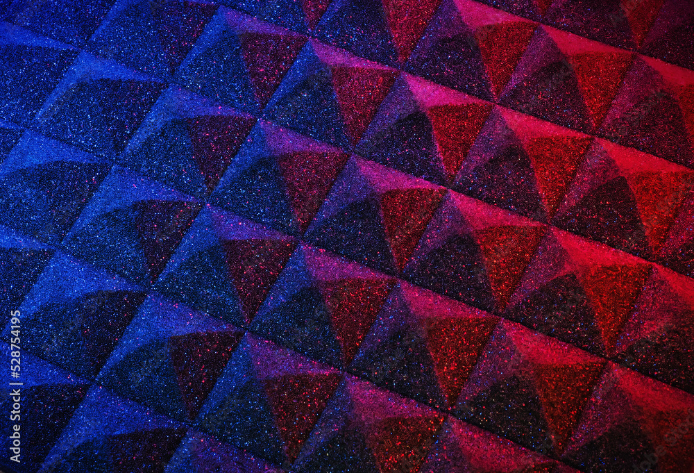 Pyramid sound isolation foam texture in a purple, artistic aesthetic ...