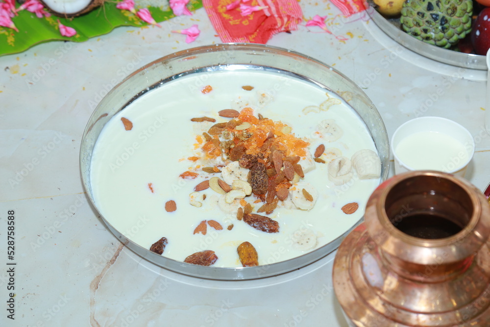 Bangalore, India 8th June 2022: Graha Pravesh. Grah or gruh Pravesh is ...