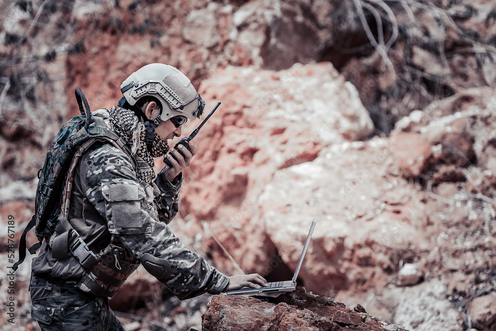 Soldiers of special forces on wars at the desert,Thailand people,Army ...