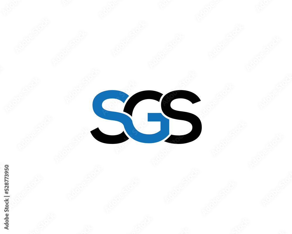 Letter SGS Simple Modern Creative Logo Design Vector Template. Stock ...