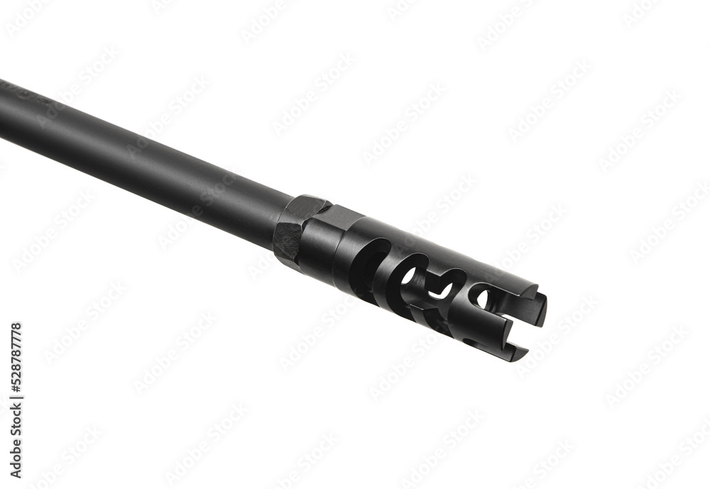 Modern automatic rifle isolated on white. Weapons for police, special ...