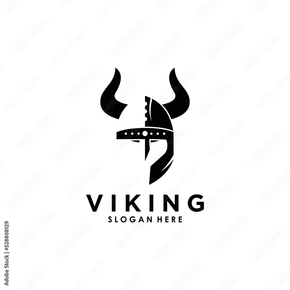 viking logo design vector with modern and creative concept Stock Vector ...