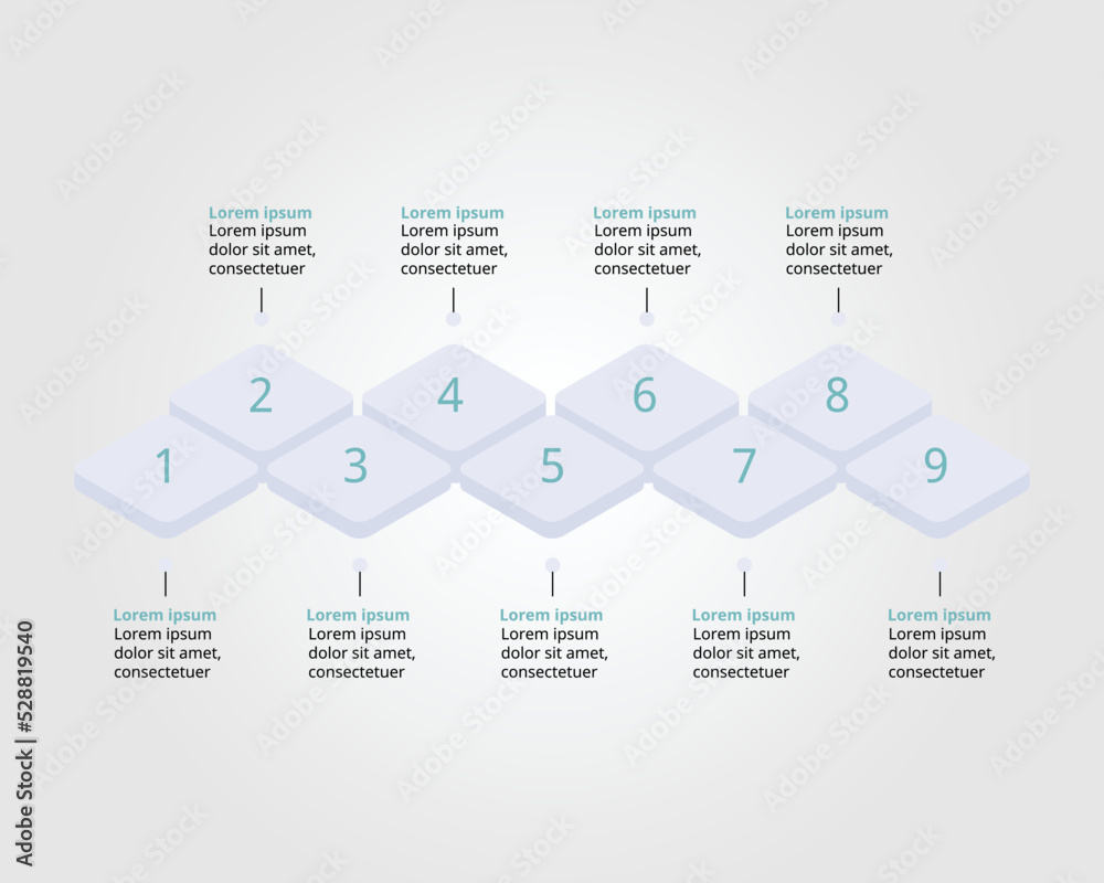 curve square chart of timeline template for infographic presentation ...