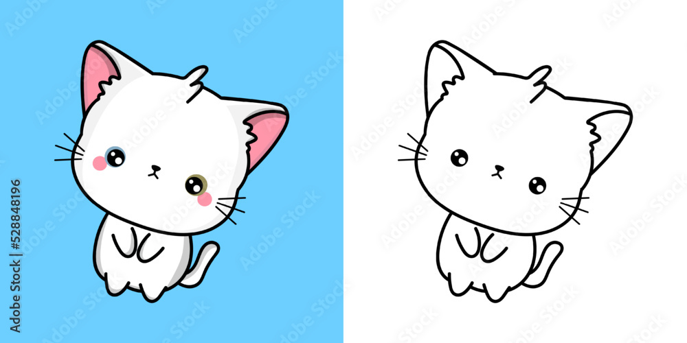 Kitty Clipart Black And White