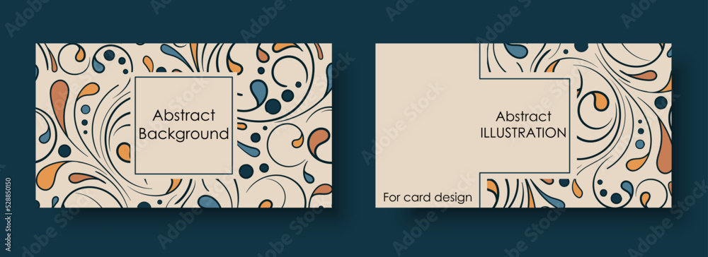Vector abstract background. Template for card design, invite design ...