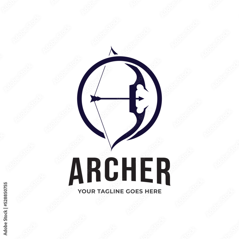 Archery logo design, Archer logo, clean and minimalist logo, sports ...