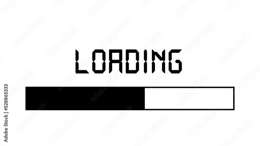 Vidéo Stock Loading bar animation loading on white background and green ...