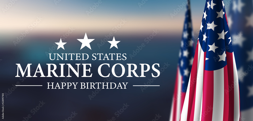 Us Marine Corps Birthday Background Stock Illustration Adobe Stock