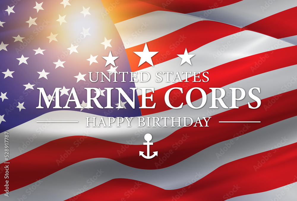 Us Marine Corps Birthday Background Stock Illustration Adobe Stock