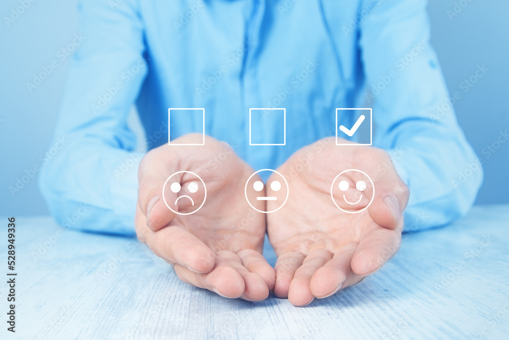 check mark on happy smiley Stock Photo | Adobe Stock