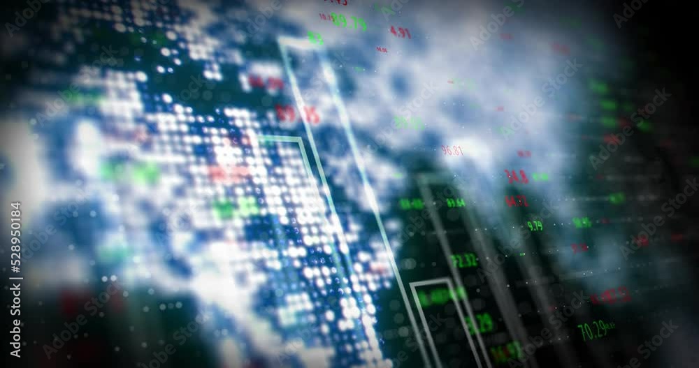 Stock trading, fintech network and global finance with cryptocurrency ...