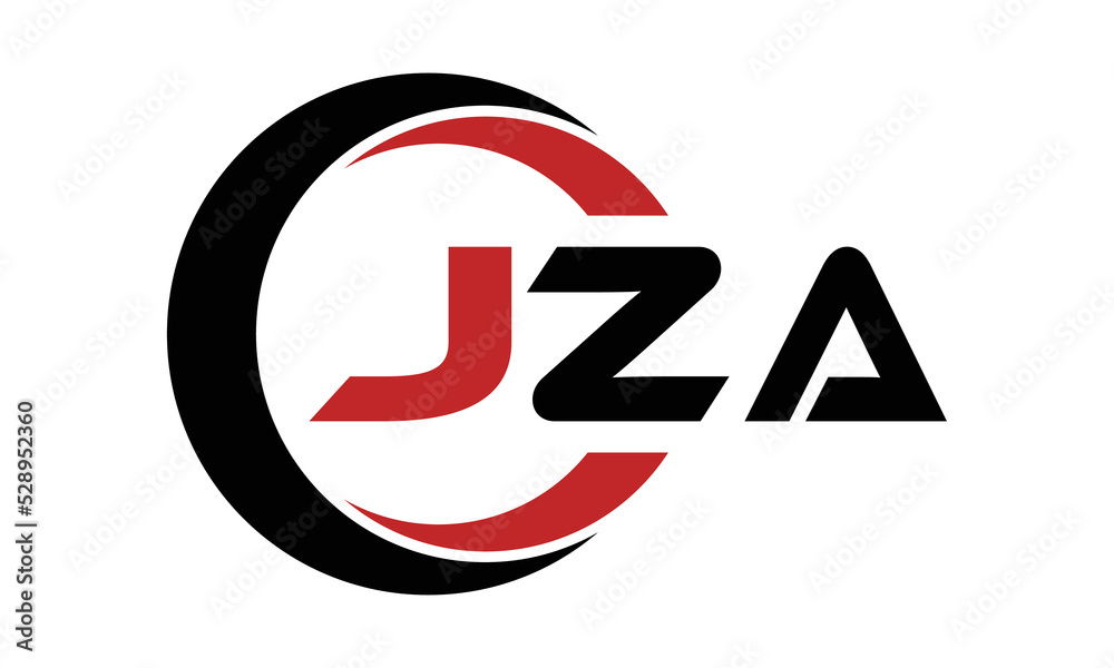 JZA three letter swoosh logo design vector template | monogram logo ...