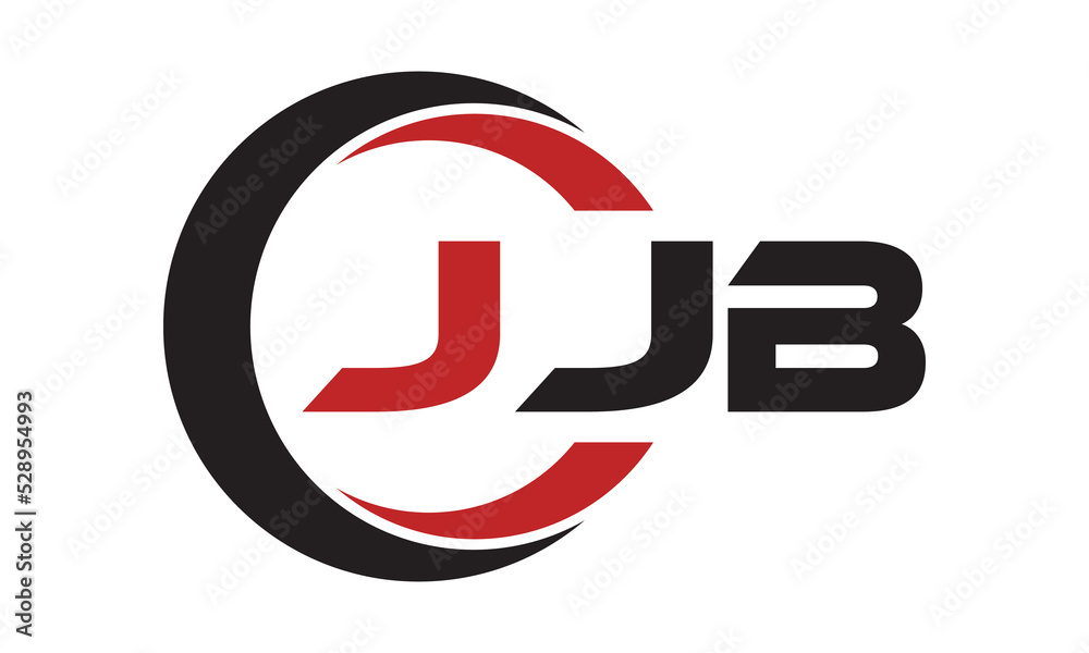 JJB three letter swoosh logo design vector template | monogram logo ...