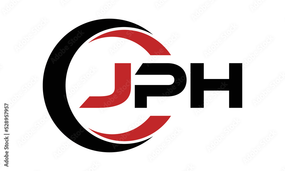 JPH three letter swoosh logo design vector template | monogram logo | abstract logo | wordmark ...