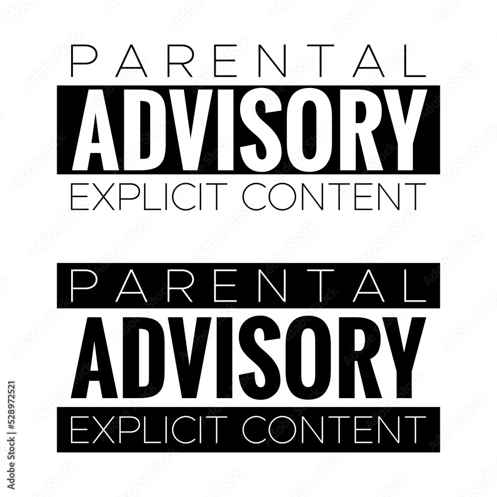 Set of two type transparent color trough text black and white parental ...