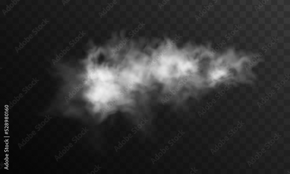 Vettoriale Stock Special effect of steam, smoke, fog, clouds. Abstract ...