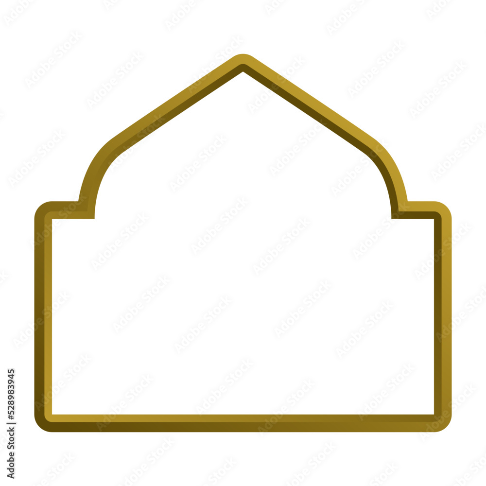 islamic window border frame mosque background Stock Vector | Adobe Stock