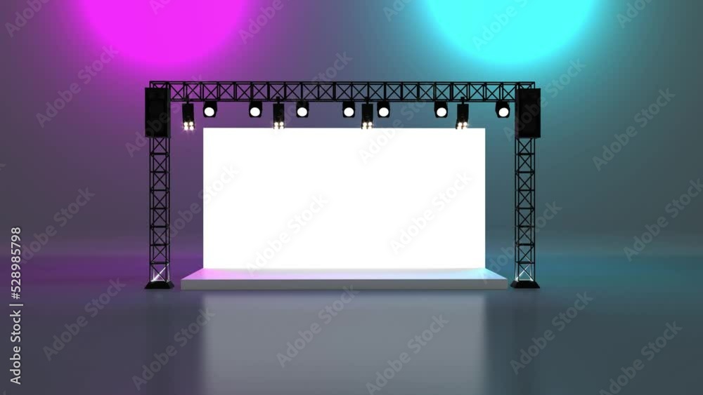 Motion Empty stage Design for mockup and Corporate identity, display ...