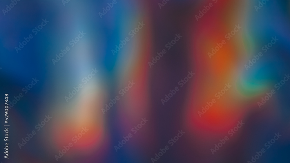 Color light flare. Defocused glow banner. Bokeh optical radiance. Blur ...