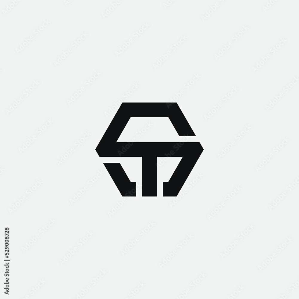 Letter ST TS Logo Design Icon vector template, Editable in Vector ...