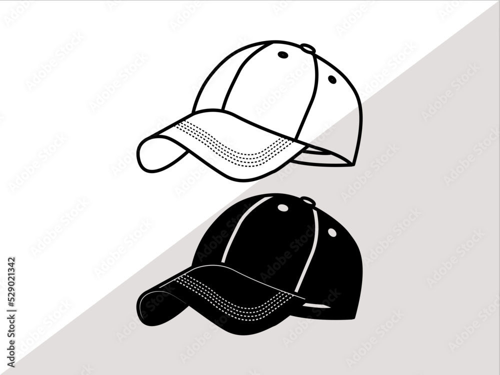 Baseball Cap SVG, Baseball Cap SVG Bundle, Baseball Cap Clipart ...
