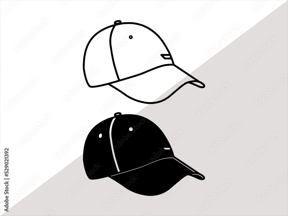 Baseball Cap SVG, Baseball Cap SVG Bundle, Baseball Cap Clipart ...